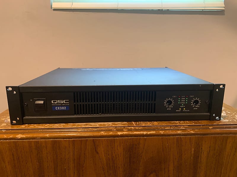 QSC CX302 Professional Amplifier 2 Channel Rack Mount Power | Reverb