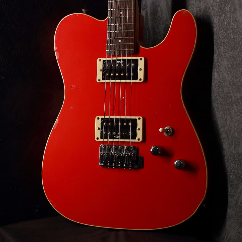 Moon Reggae Master HH Candy Apple Red 1986 | Reverb Australia