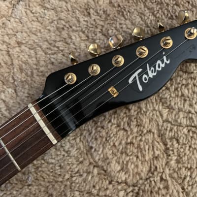 Tokai Custom TE-70 Gold Hardware 1980’s - Black / Black | Reverb