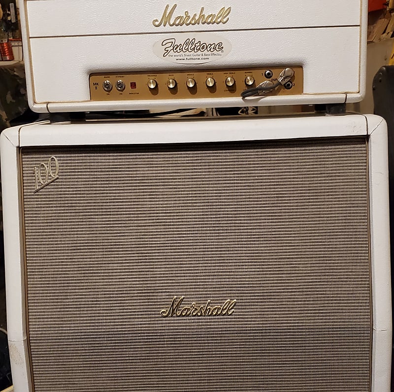 Marshall 1987X 2000 - White with gold grille cloth | Reverb