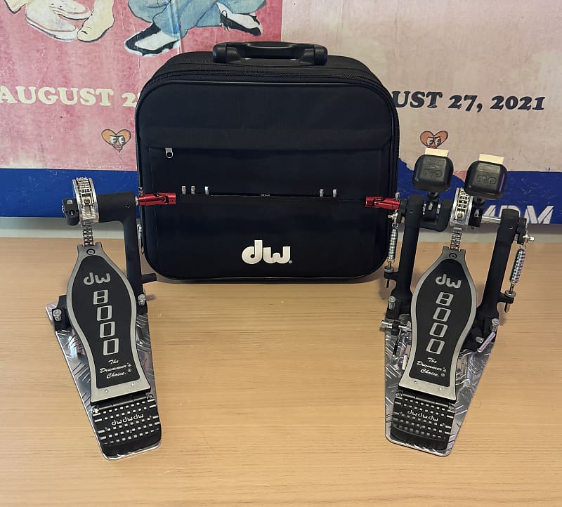 DW 8000 Double Pedals w/bag DWCP80002 | Reverb