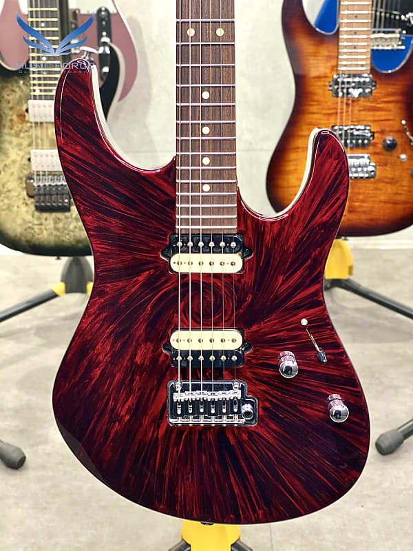 Suhr Custom Modern HH-Red Nova w/Match Painted Headstock | Reverb