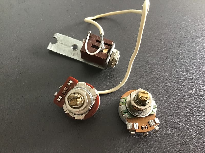 Two Potmeter and input jack for archtop jazz guitar CTS | Reverb