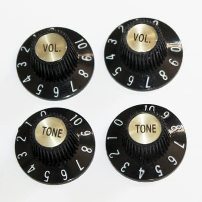 Vintage 1970's Gibson Gold Witch Hat Knobs Witchhat Knobs Les | Reverb