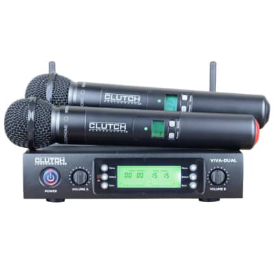 Uhf Dual Channel Wireless Handheld Microphone, Easy-To-Use | Reverb