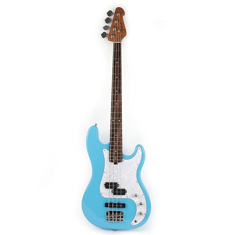 Full Size Standard Blue Electric Bass Guitar Four 4 String | Reverb