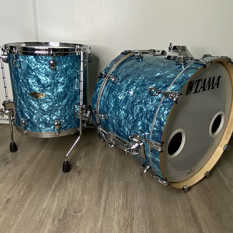 Tama Starclassic Walnut/Birch - Turquoise Pearl 14x14/20x14 | Reverb