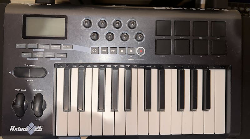 Axiom M-Audio Axiom 25 Key USB MIDI Keyboard Controller 2000s | Reverb