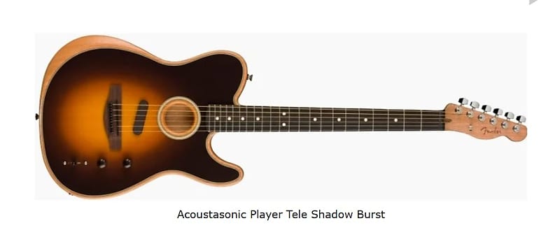 Fender Acoustasonic Player Telecaster, Rosewood Fingerboard - | Reverb