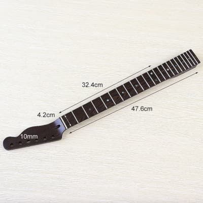 Wenge Wood Telecaster Tele Style Guitar Neck, 22 Frets | Reverb