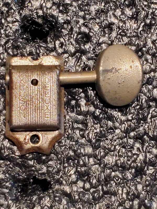 (#T218) Fender Kluson Deluxe Double Line Tuner 1964-69 | Reverb