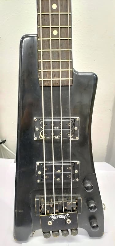 Shadow Headless Bass 4 String 80's - Black | Reverb
