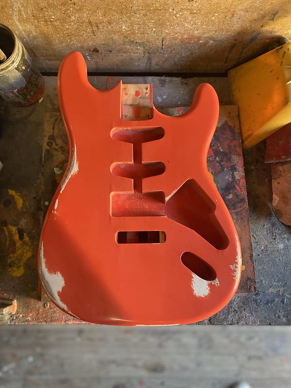 Handmade Strat - Fiesta red | Reverb