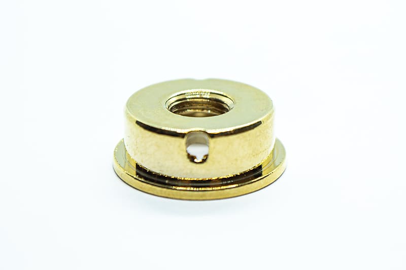 2 Hole Telecaster Jack Cup & Screws Set (Gold)-Metric M9 | Reverb
