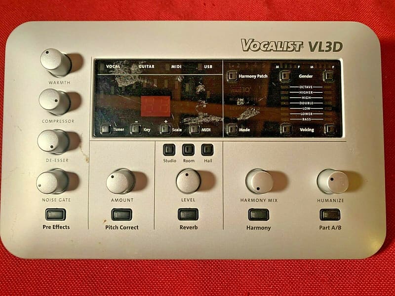 Digitech Vocalist VL3D Vocal Harmony Processor -- NO ADAPTER | Reverb