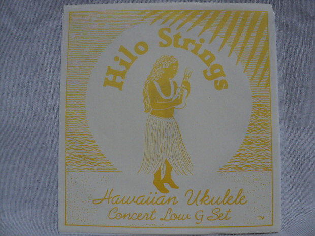Hilo Concert 4-String Low G Black Nylon and Wound 4th Ukulele | Reverb
