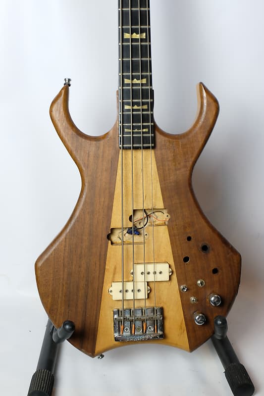 Kramer XL-9 1986 Walnut Electric Bass Guitar Project Aluminum | Reverb