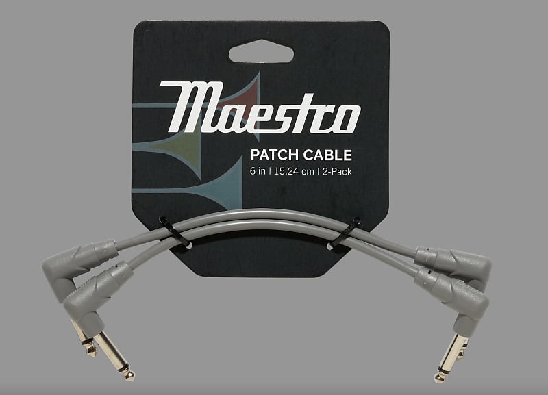 Maestro Vintage Original Instrument Patch Cables, 2-Pack | Reverb