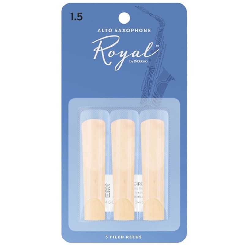 Rico Royal Alto Sax Reeds 3 Pack - Strength 1.5 | Reverb