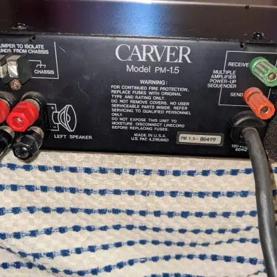 Carver PM-1.5 High Head Room Low Feedback Power Amplifier | Reverb