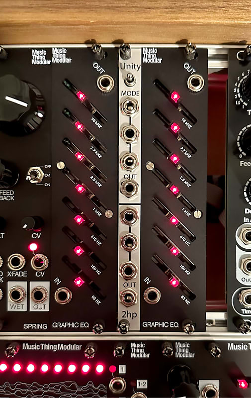 Music Thing Modular Graphic EQ 2023 - Black Aluminum | Reverb