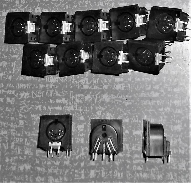DIN-Steckdosen Audio 5-pin Halbkreis ~ 5 Stk = 1 Preis ~ | Reverb