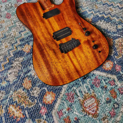 FULLY LOADED Warmoth Telecaster Body: Mahogany Carved Top | Reverb