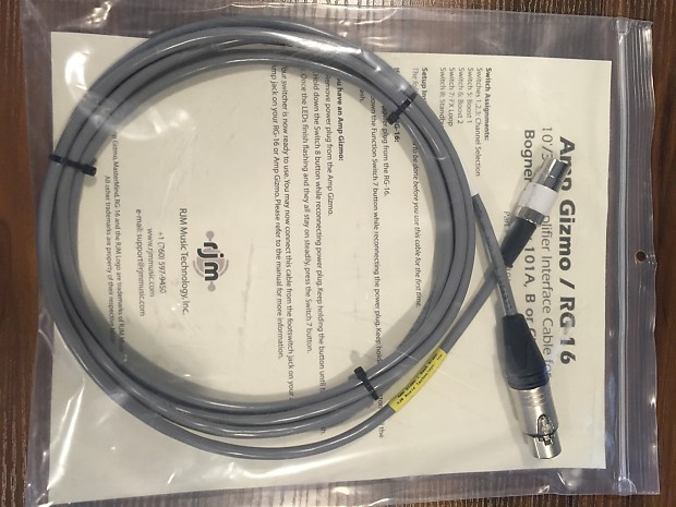 RJM Music Interface Cable - Bogner Ecstasy - 10' | Reverb