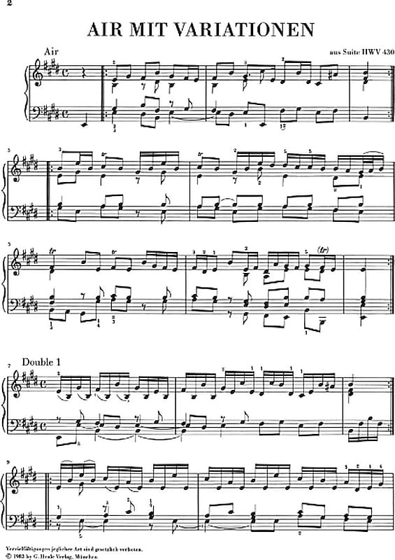 Air with Variations (The Harmonious Blacksmith) | Reverb