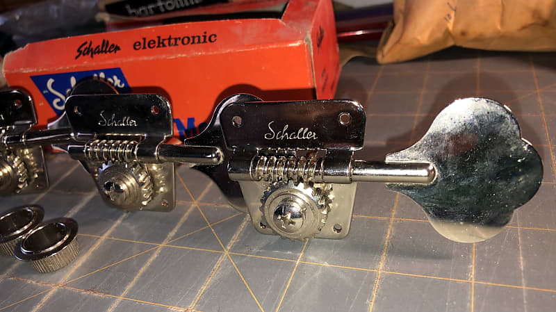 Schaller clover leaf Bass Tuning Machines -vintage- NOS | Reverb
