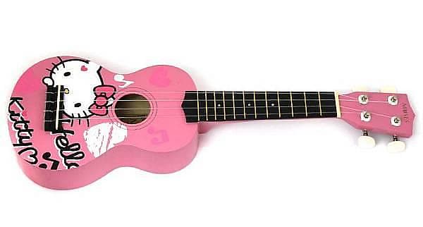 Muses UK-1-P7 - ukulele soprano - grafica Hello Kitty | Reverb