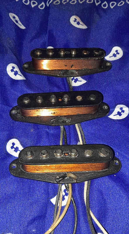 Set Pickup 1962 Fender Stratocaster Black Bottom filo | Reverb UK