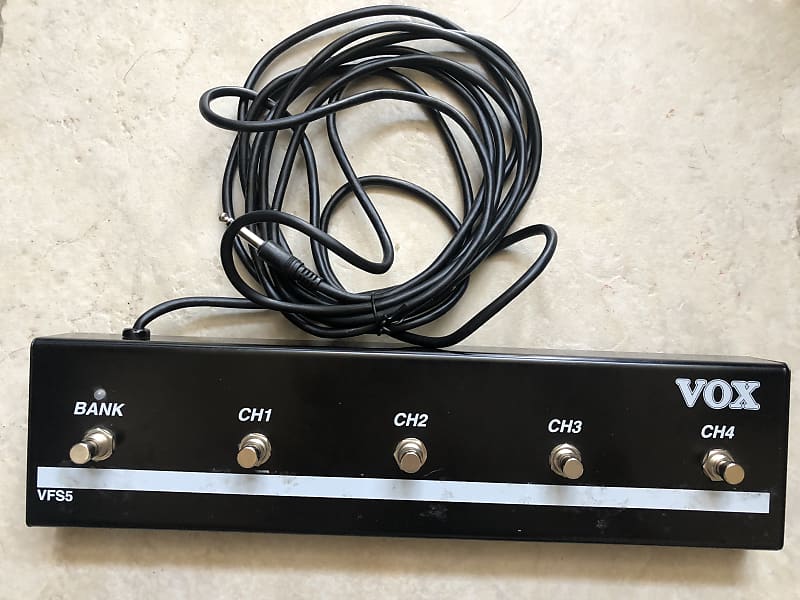 Vox VFS5 Foot Controller 4 FOUR CHANNEL - BANK 5 button foot | Reverb