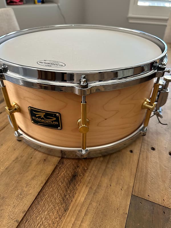 Canopus The Maple Snare Drum 14x6.5 w/Cast Hoops 2020 May - | Reverb