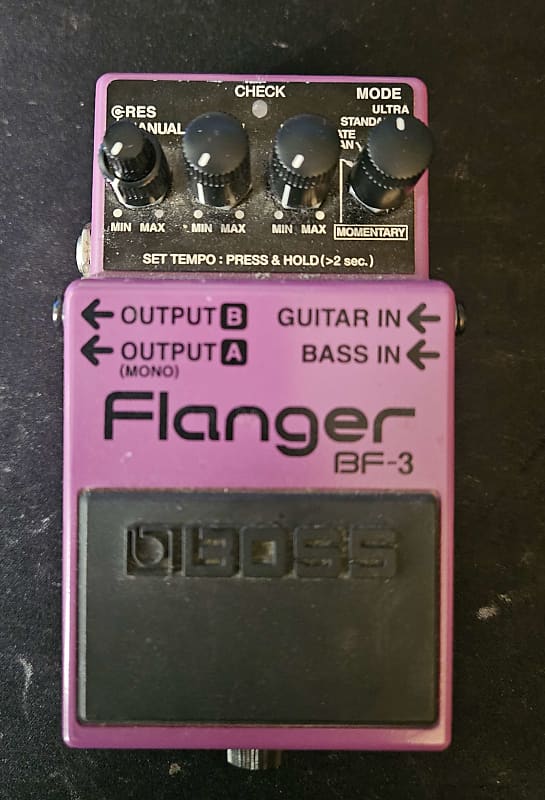 Boss BF-3 Flanger (Dark Gray Label) 2001 - Present - Purple | Reverb
