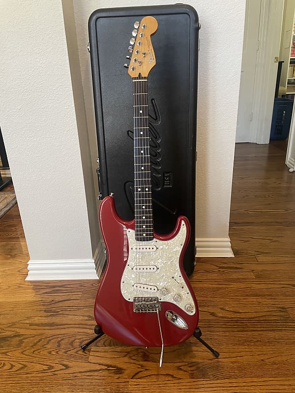 Fender Mexican Standard Stratocaster 1996 - Candy Apple Red | Reverb