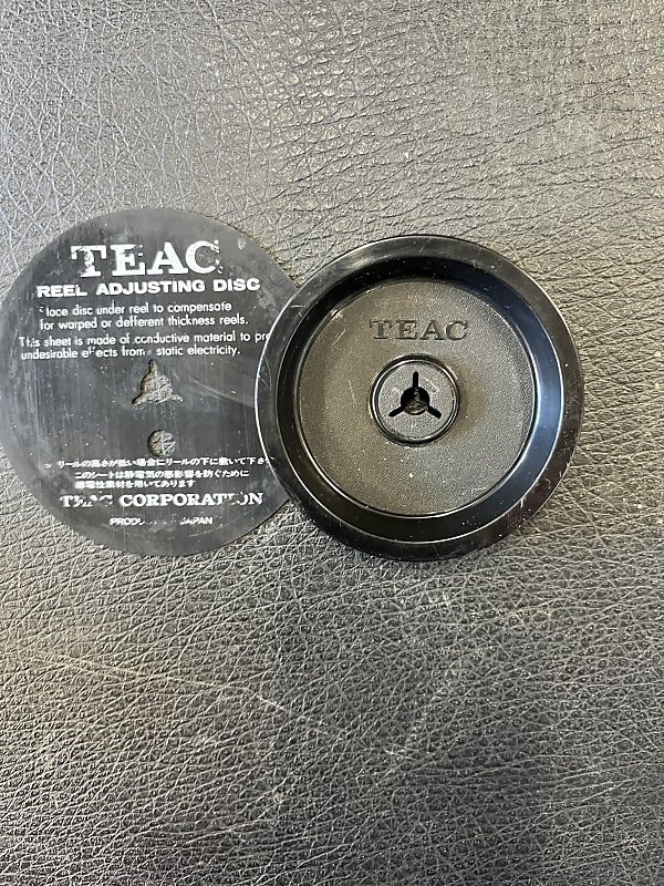 TEAC 1/4” 10.5 nab adapter and reel adjusting disc single | Reverb