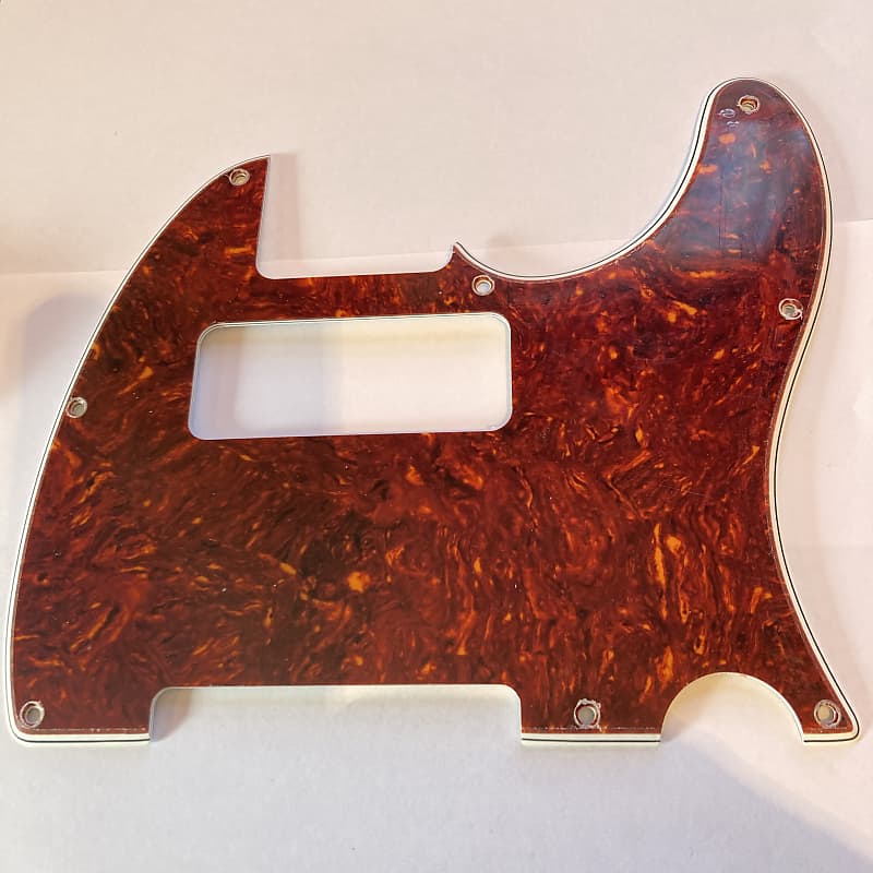 Wide Bevel Celluloid Tortoise shell 8 Hole Telecaster Soapbar | Reverb