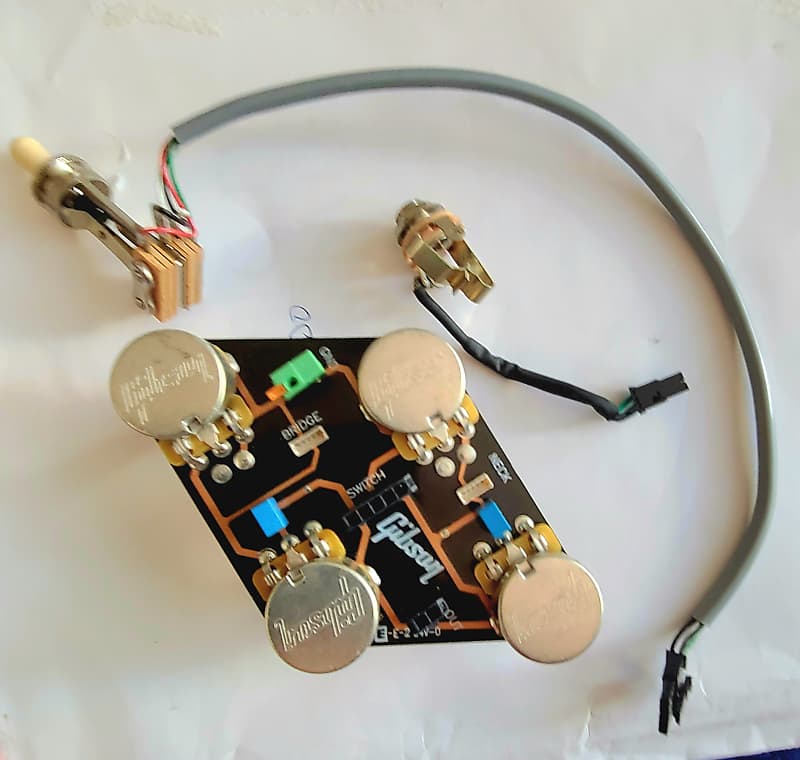 2017 Gibson Les Paul PCB Board Wiring Pots Switchcraft Toggle | Reverb