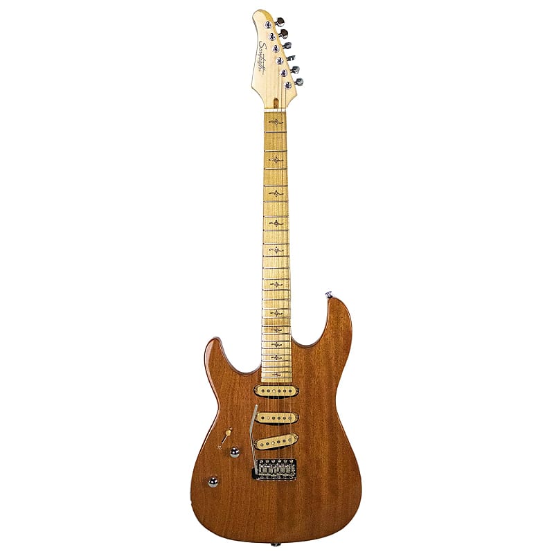 Natural Series Left Handed Mahogany 24 Fret Electric Guitar W | Reverb