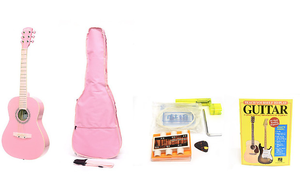 Crestwood Darling Divas Guitar Package 36" Steel String Pink | Reverb