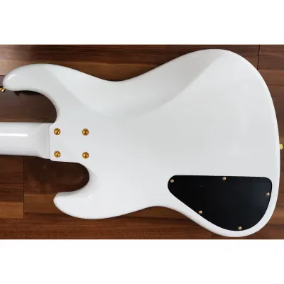 Moon LG5 Larry Graham 2022 All White BACK ORDER ONLY | Reverb