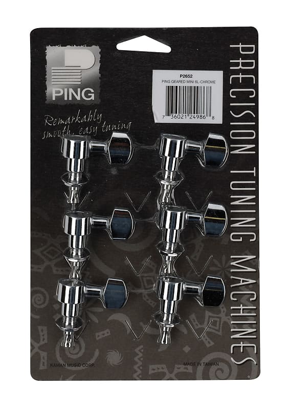 Ping P2652 6-In-Line Screwless Mount Geared Machine Heads. | Reverb