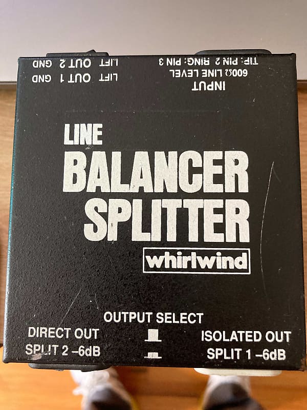 Whirlwind Line Splitter Direct Box Black | Reverb