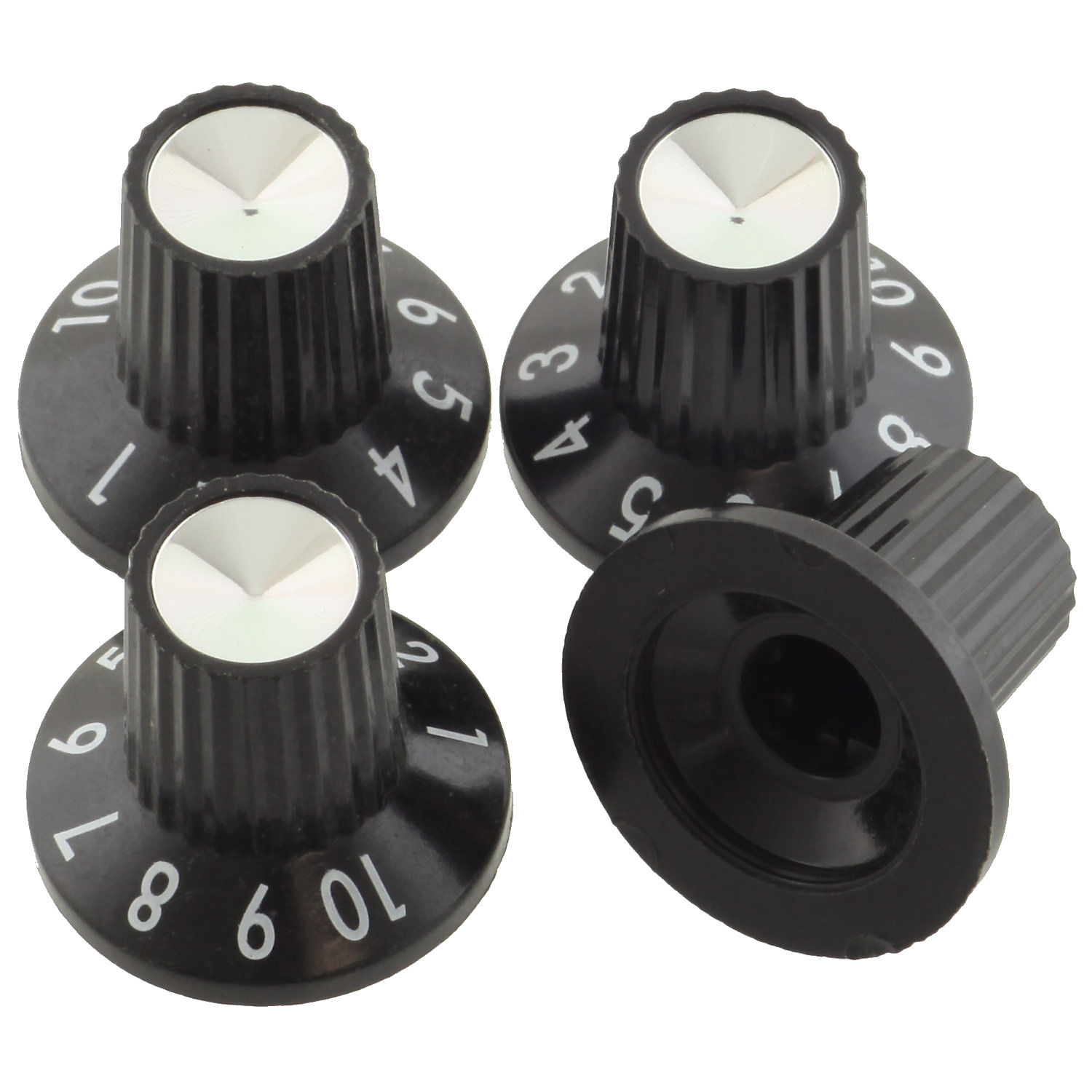 Fender 005-4419-049 D-Shaft Push-On Skirted Amp Knobs (4) | Reverb