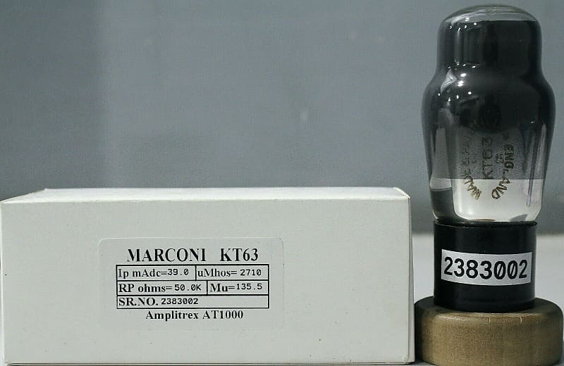 KT63 6F6G Marconi Black Coated Glass Made in England Amlitrex | Reverb