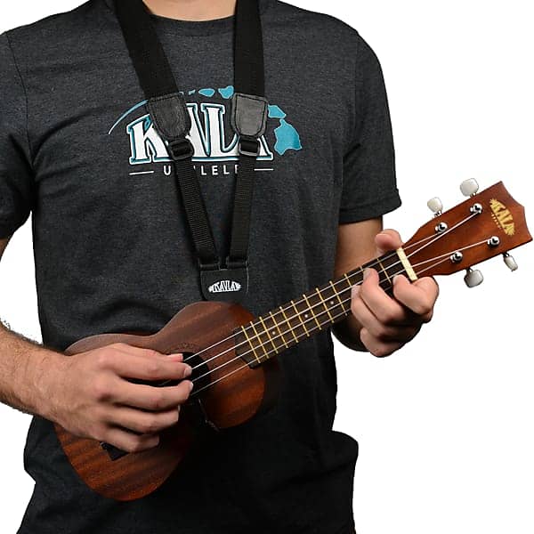 Ukulele Adjustable Nylon Strap, Black | Reverb