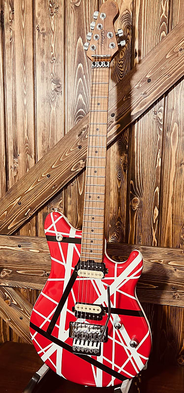 Firefly FFMN 'Stripes' (in style of Axis/EVH Wolfgang) *Mint* | Reverb