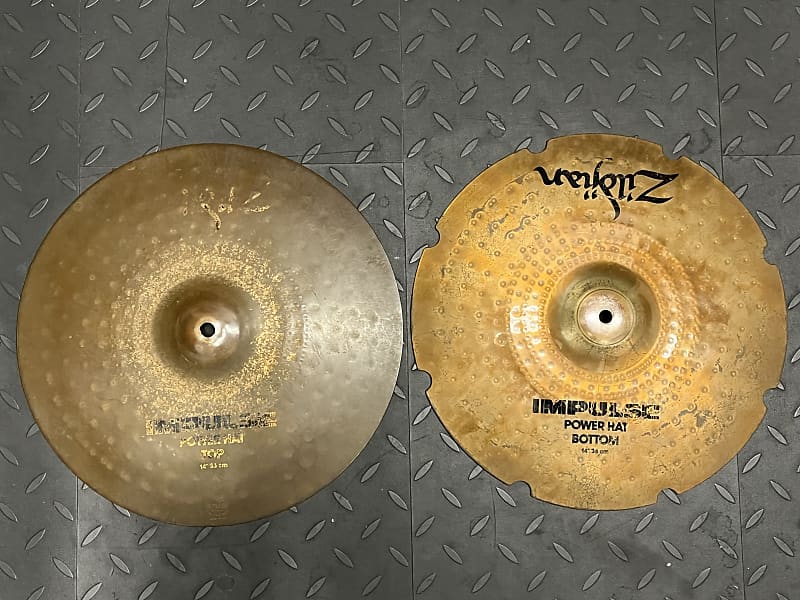 Zildjian 14” Impulse Power Hat pair 1981 - Brilliant | Reverb