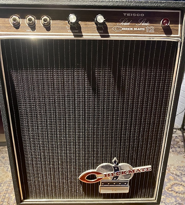 Vintage Teisco Checkmate 12 1970s in Dark Brown and Black | Reverb